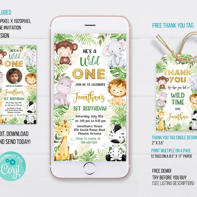 Phone Invitation - Etsy