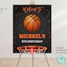 Basketball Birthday Welcome Sign Template, Basketball Custom Sign ...