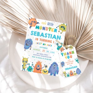 Monster Birthday Invitation Template, Monster Birthday Invitation ...