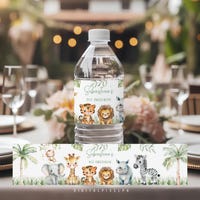 Editable Jungle Gable Box Label Jungle Boy Birthday Gift Box Label ...
