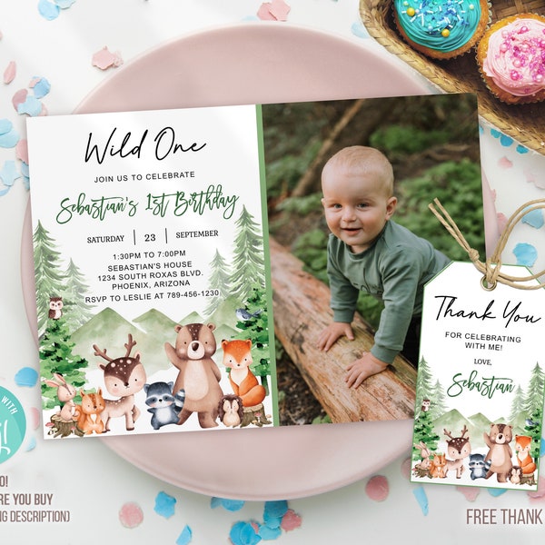 Forest Birthday Invitation - Etsy
