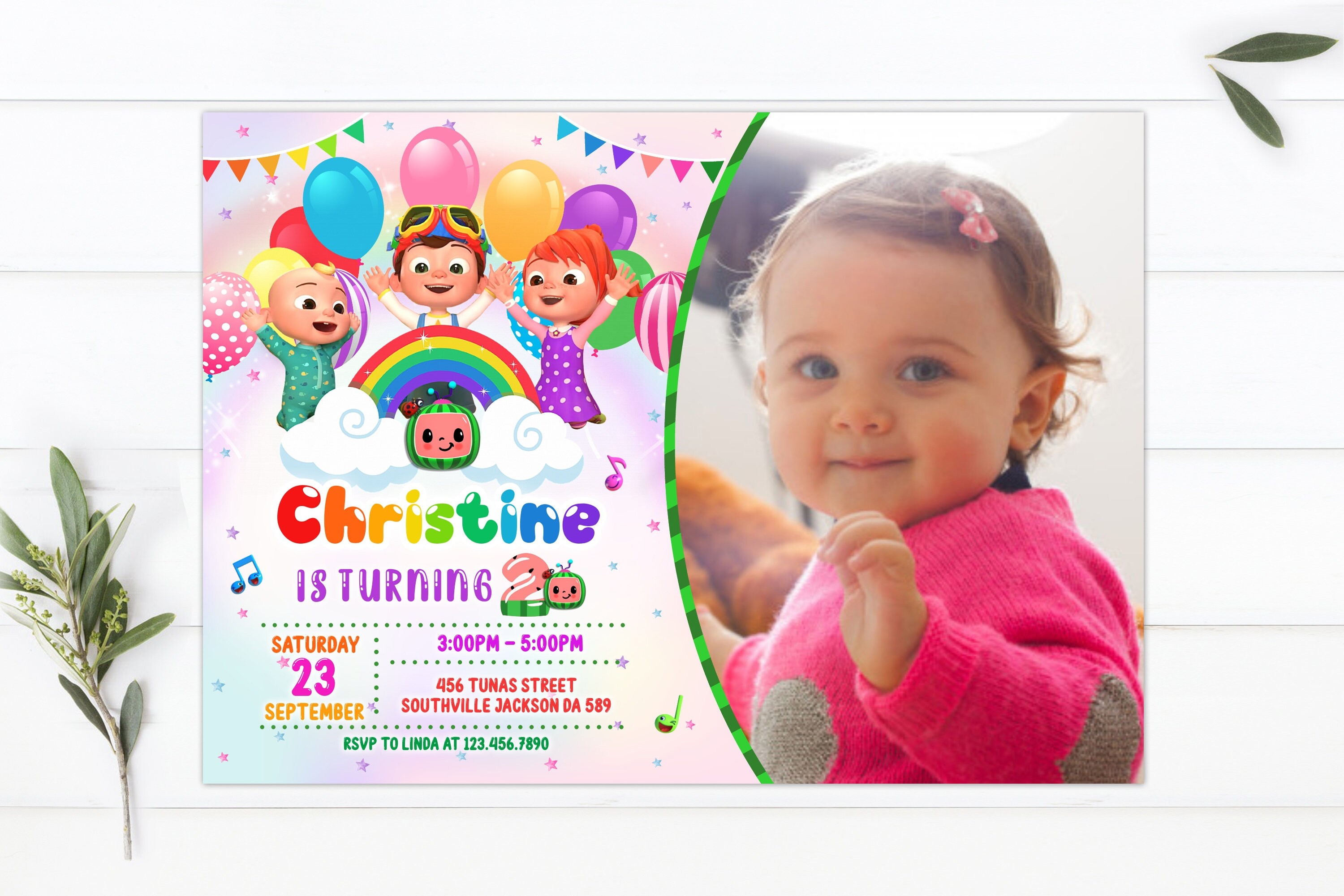 Cocomelon Invitation Template Free Cocomelon Invitation Template Free
