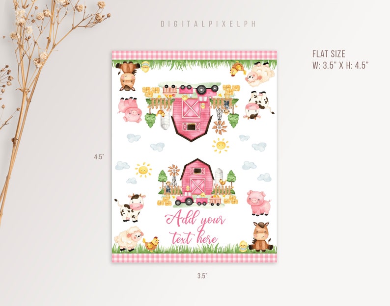 Editable Farm Animal Food Label Tent Cards (digital Download) - Etsy