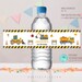 Editable Construction Birthday Water Bottle Label, Construction Label ...