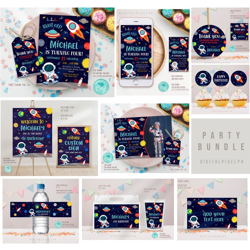 Outer Space Party Decor - Etsy