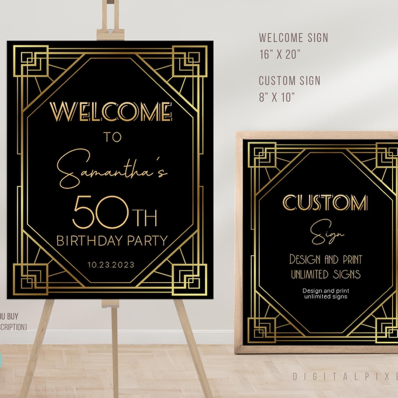 Personalize Gatsby Sign - Etsy