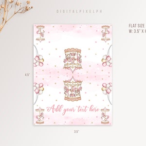 Editable Carousel Food Label, Carousel Food Tent Cards, Carousel Food ...