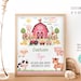 Editable Farm Birthday Welcome Sign Template, Farm Birthday Custom Sign ...