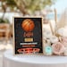 Basketball Birthday Welcome Sign Template, Basketball Custom Sign ...