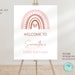 Editable Boho Rainbow Birthday Welcome Sign Template, Boho Rainbow ...