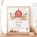 Editable Farm Birthday Welcome Sign Template (digital Download) - Etsy