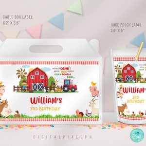 Editable Farm Barnyard Invitation Bundle Template, Farm Barnyard ...