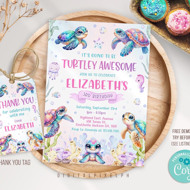 Sea Turtle Birthday - Etsy