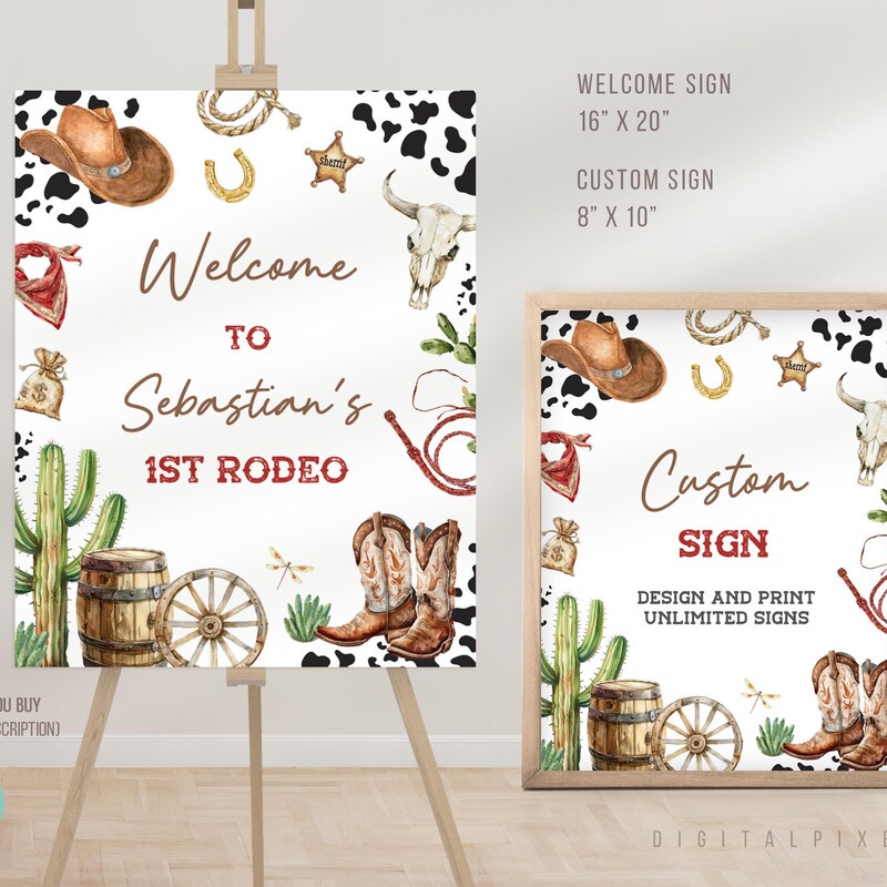 Cowboy Signs - Etsy
