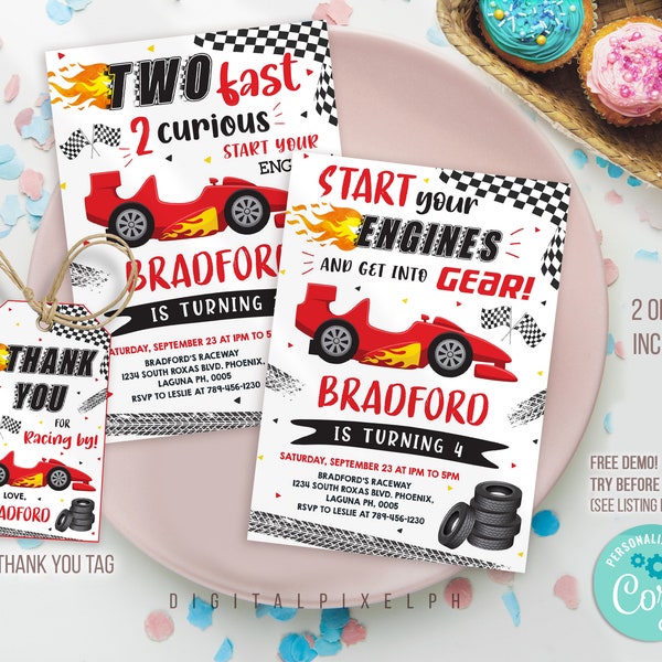 Ferrari Invitation - Etsy