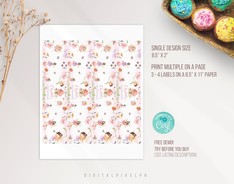 Editable Fairy Water Bottle Label, Fairy Label, Fairy Water Bottle ...