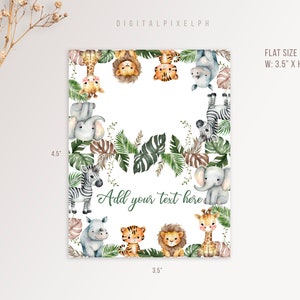 Editable Safari Food Label, Safari Animals Food Tent Cards, Safari Food ...