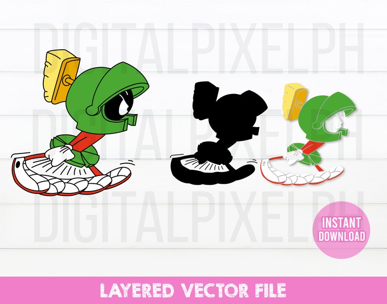 Marvin the Martian Svg Cut File Comic Cut File Cartoon Character Svg ...