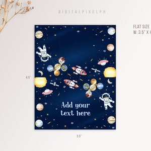 Editable Outer Space Food Label, Outer Space Birthday Party Food Tent ...
