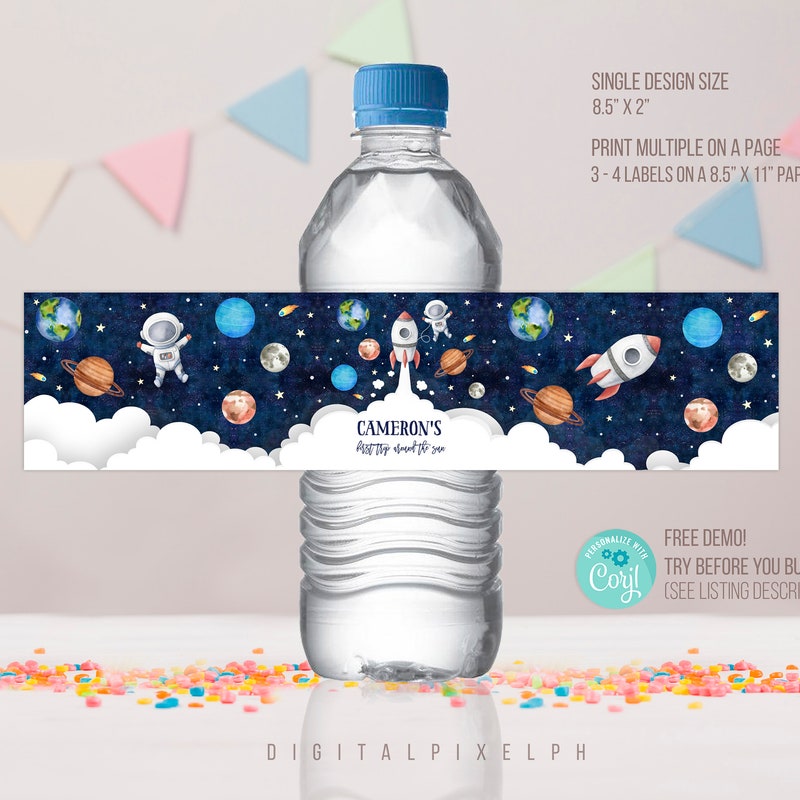 Outer Space Labels - Etsy