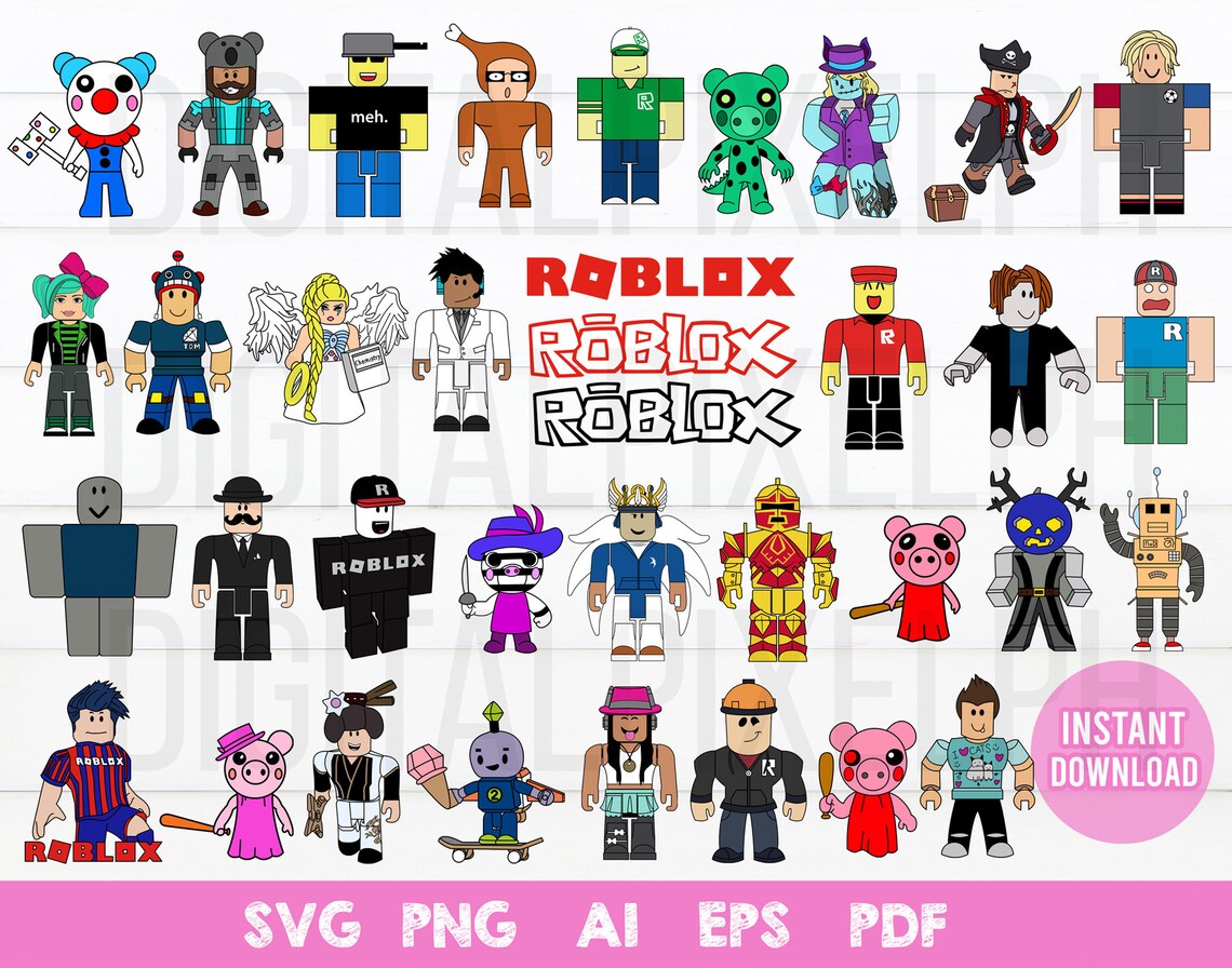 Roblox Bundle SVG Roblox SVG Roblox Clipart eps aisvg | Etsy
