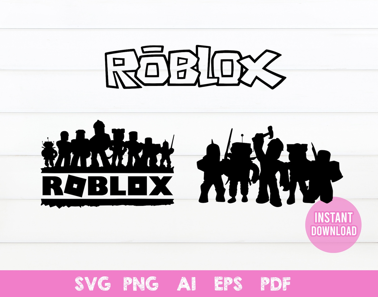 Roblox SVG Roblox Character SVG Roblox Clipart eps aisvg | Etsy