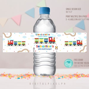 Editable Train Invitation Bundle Template, Train Welcome Custom Sign ...