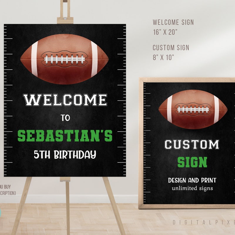 Football Welcome Sign - Etsy