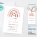 Editable Boho Rainbow Birthday Invitation Rainbow Invitation - Etsy