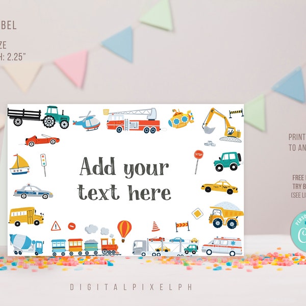 Transportation Party - Etsy