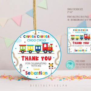 Editable Train Invitation Bundle Template, Train Welcome Custom Sign ...