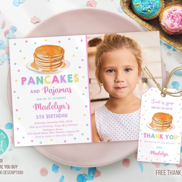 Pancake Invitation - Etsy