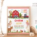 Editable Farm Birthday Welcome Sign Template, Farm Birthday Custom Sign ...