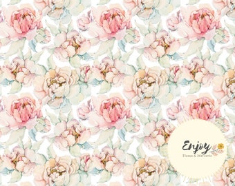 Large Fabric Flower Pattern - Etsy