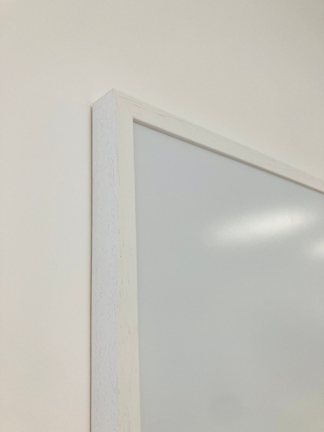 White Framed Whiteboard - Solid Wood Frame | Framed Drywipe Board - Etsy UK