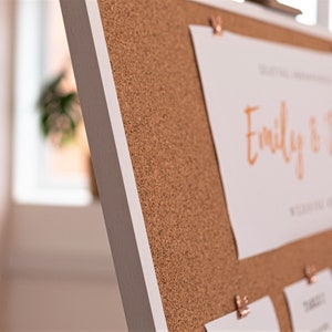 Extra Large Framed Cork Board - Black Solid Wood Frame | 8mm Thick Cork ...