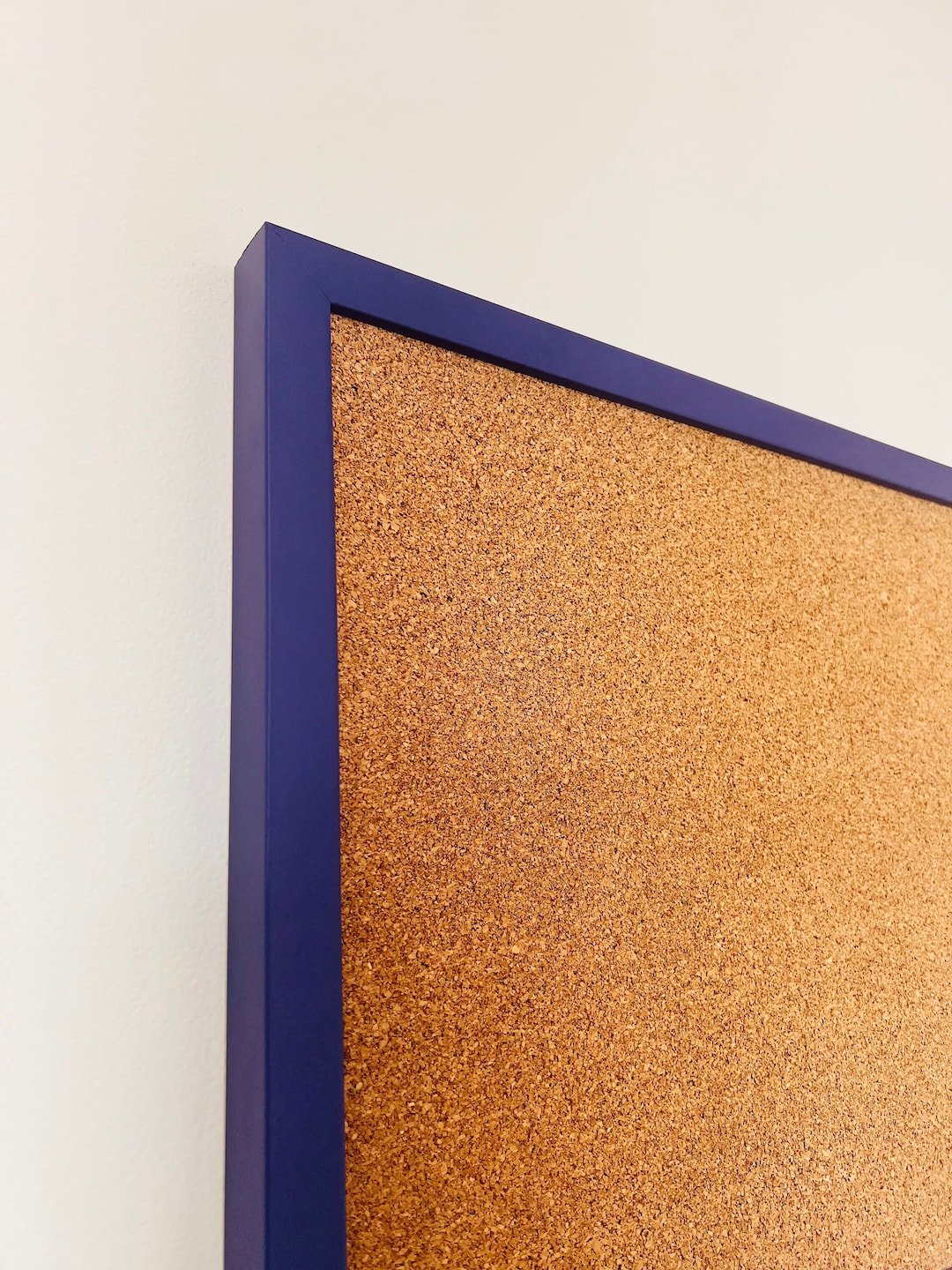 Purple Framed Cork Pin Board | Solid Wood Frame | Thick Cork | Pin ...