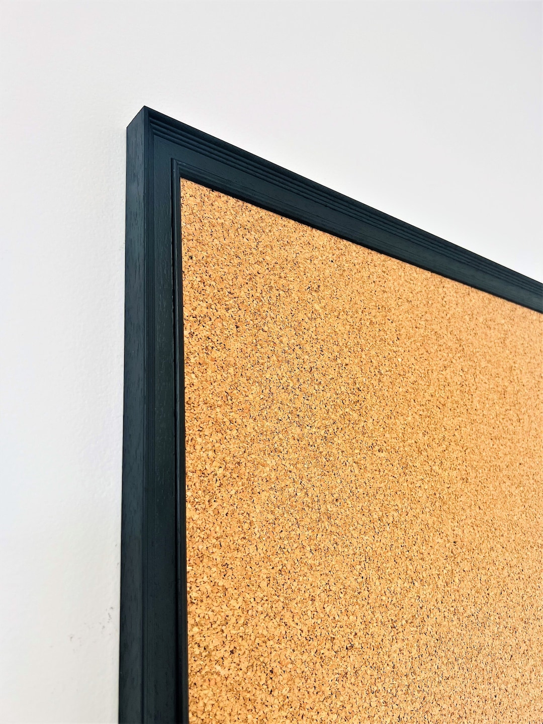 Black Ornate Framed Cork Pin Board | Solid Wood Frame | Thick Cork ...