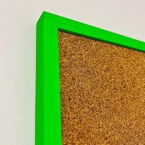 Neon Orange Framed Cork Pin Board | Solid Wood Frame | Thick Cork | Pin ...