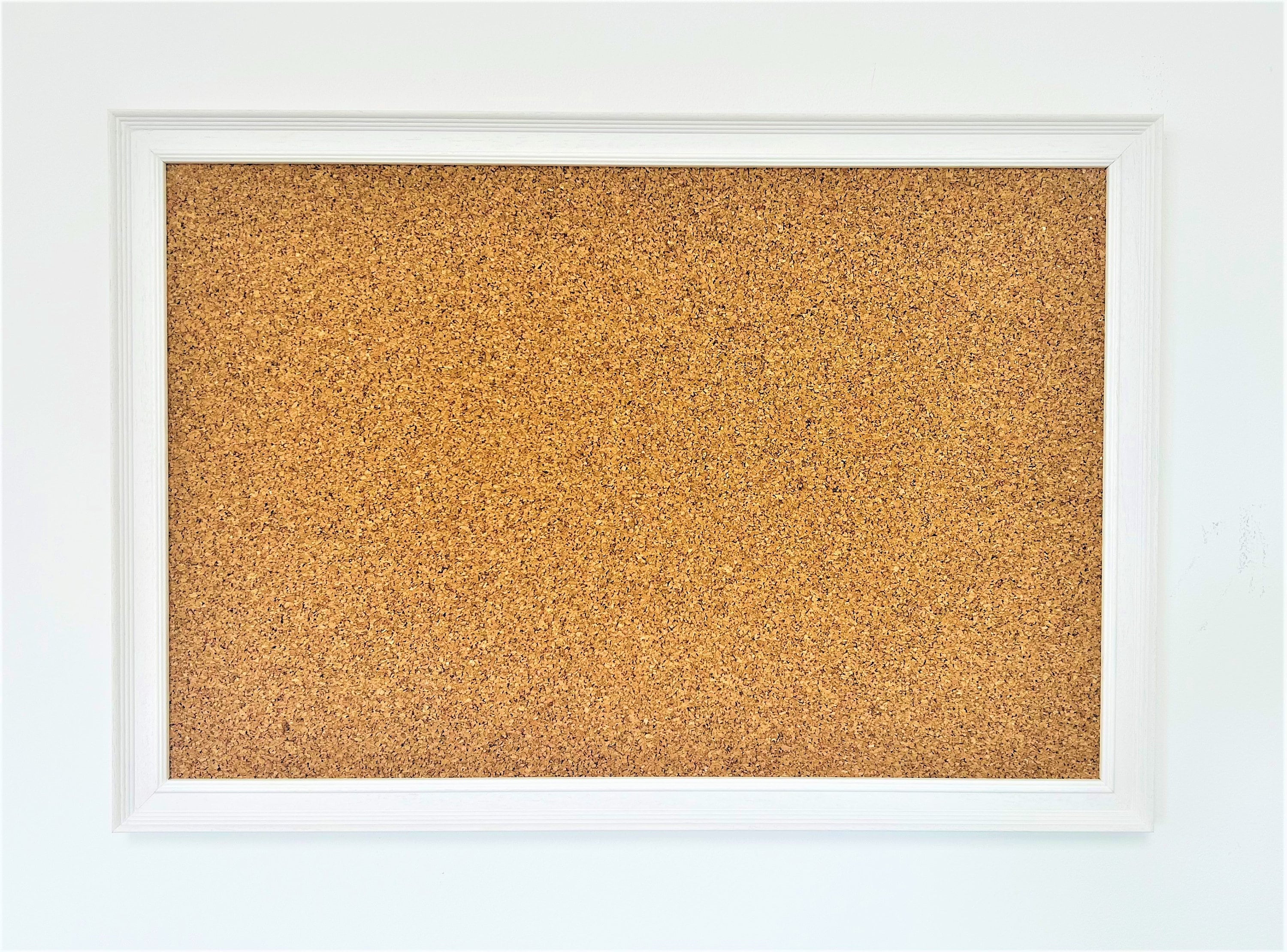 Light Grey Ornate Framed Cork Pin Board | Solid Wood Frame | Thick Cork ...