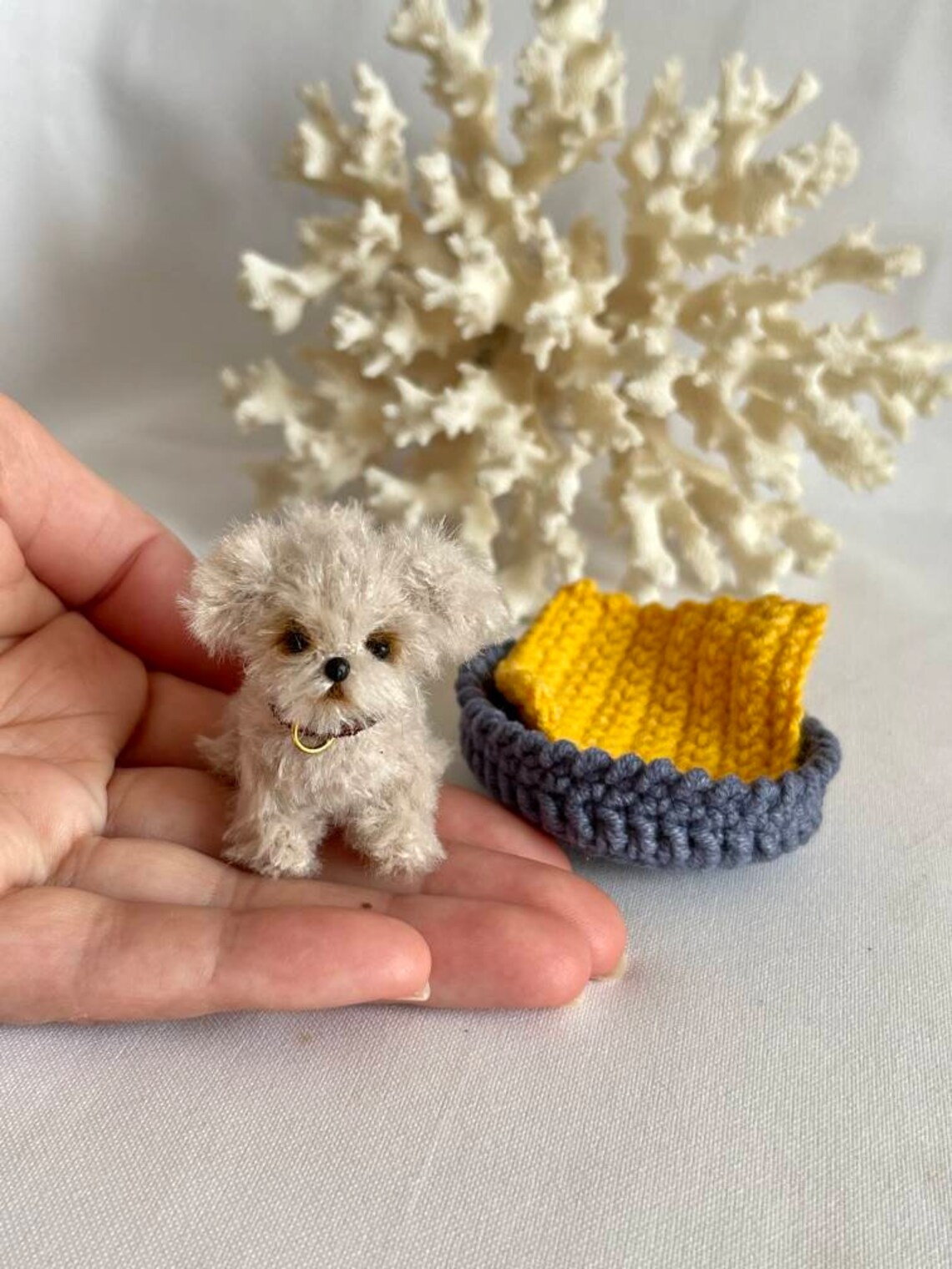 Miniature Realistic Dog Maltipoo Puppy Ooak Unique Mini Toy 1 - Etsy