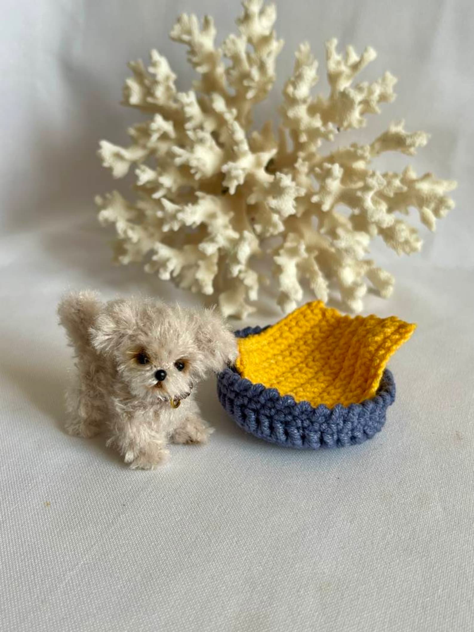 Miniature Realistic Dog Maltipoo Puppy Ooak Unique Mini Toy 1 - Etsy