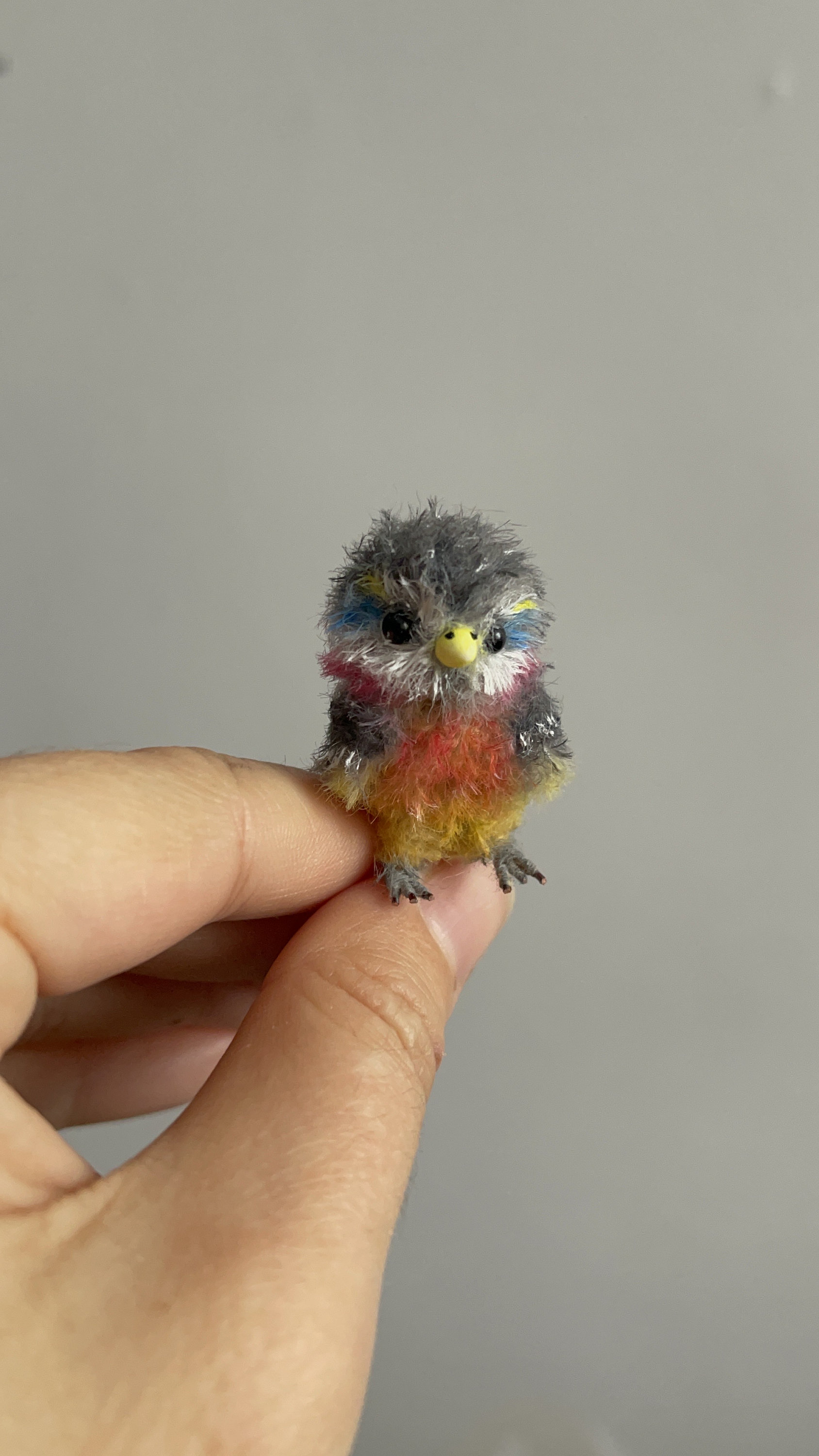 Micro Owl Miniature Owl Ooak Realistic Bird Collectible Toy - Etsy