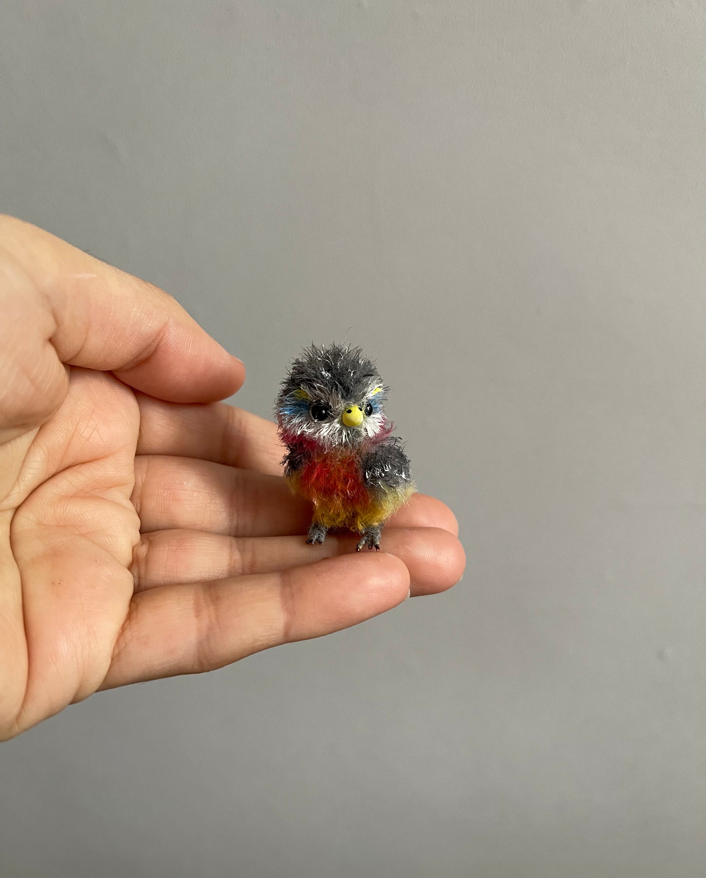 Micro Owl Miniature Owl Ooak Realistic Bird Collectible Toy - Etsy