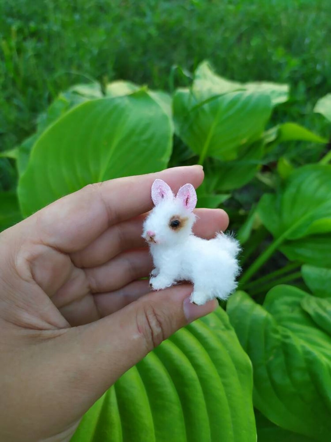 Miniature Realistic Teddy Bunny Rabbit Minitoy Pet for Doll Blythe ...
