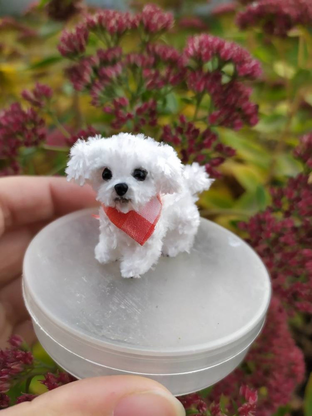 Miniature Realistic Maltese Dog Minitoy Ooak Puppy Pet Friend for Doll ...