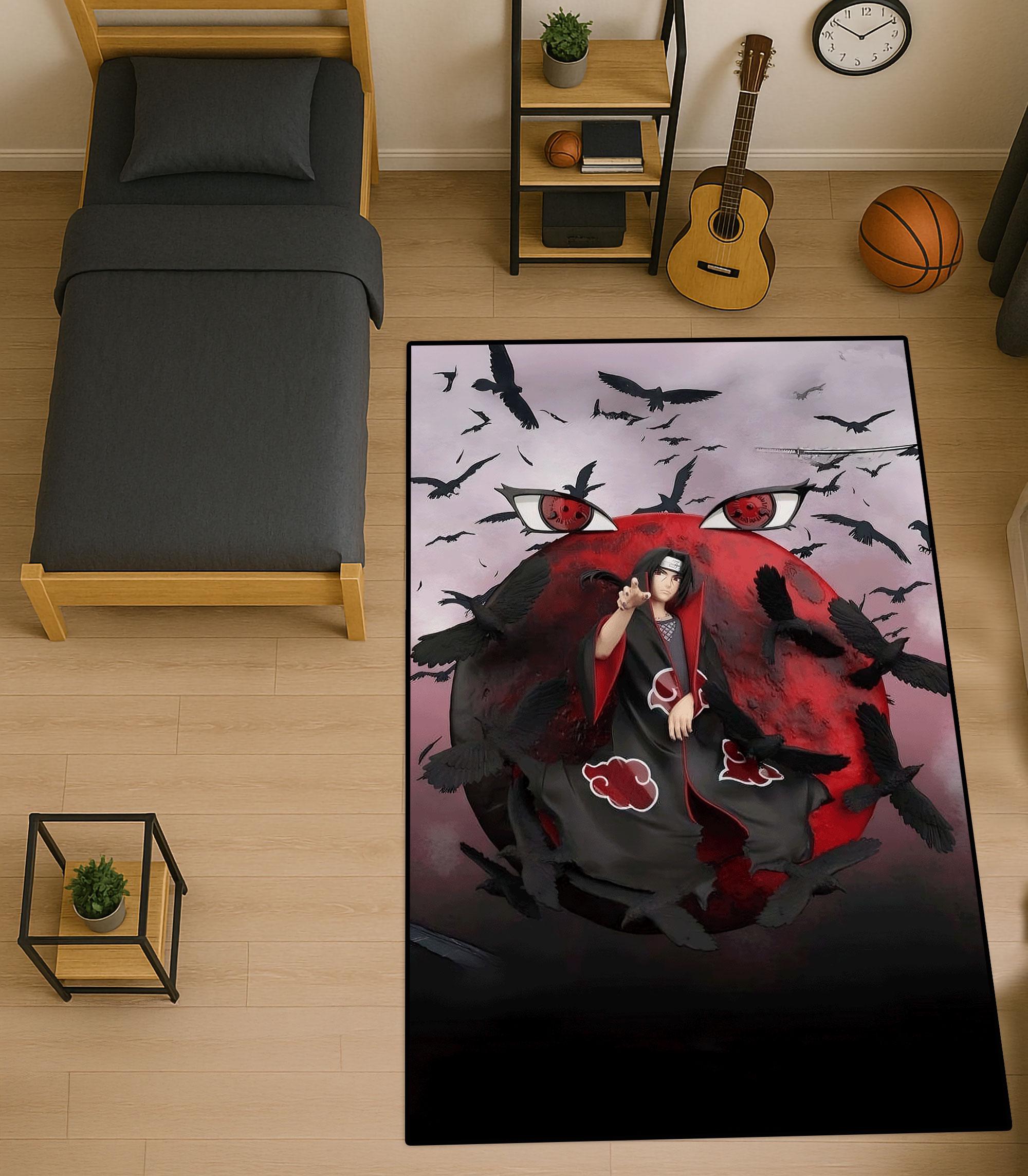 Itachi Uchiha Sharingan Rug: Japanese Anime Manga Fan Gift - Etsy