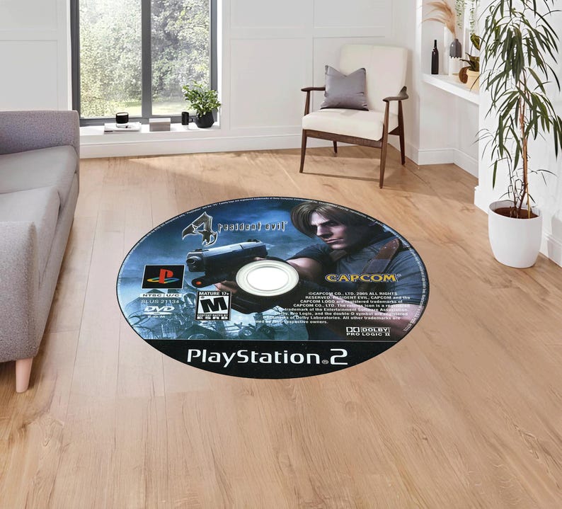 Resident Evil 4 PS2 Rug, Gamer Room Decor, Non-slip Polyester - Etsy