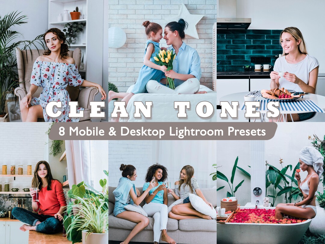 8 CLEAN TONES Lightroom Mobile Presets & Desktop Presets Instagram ...