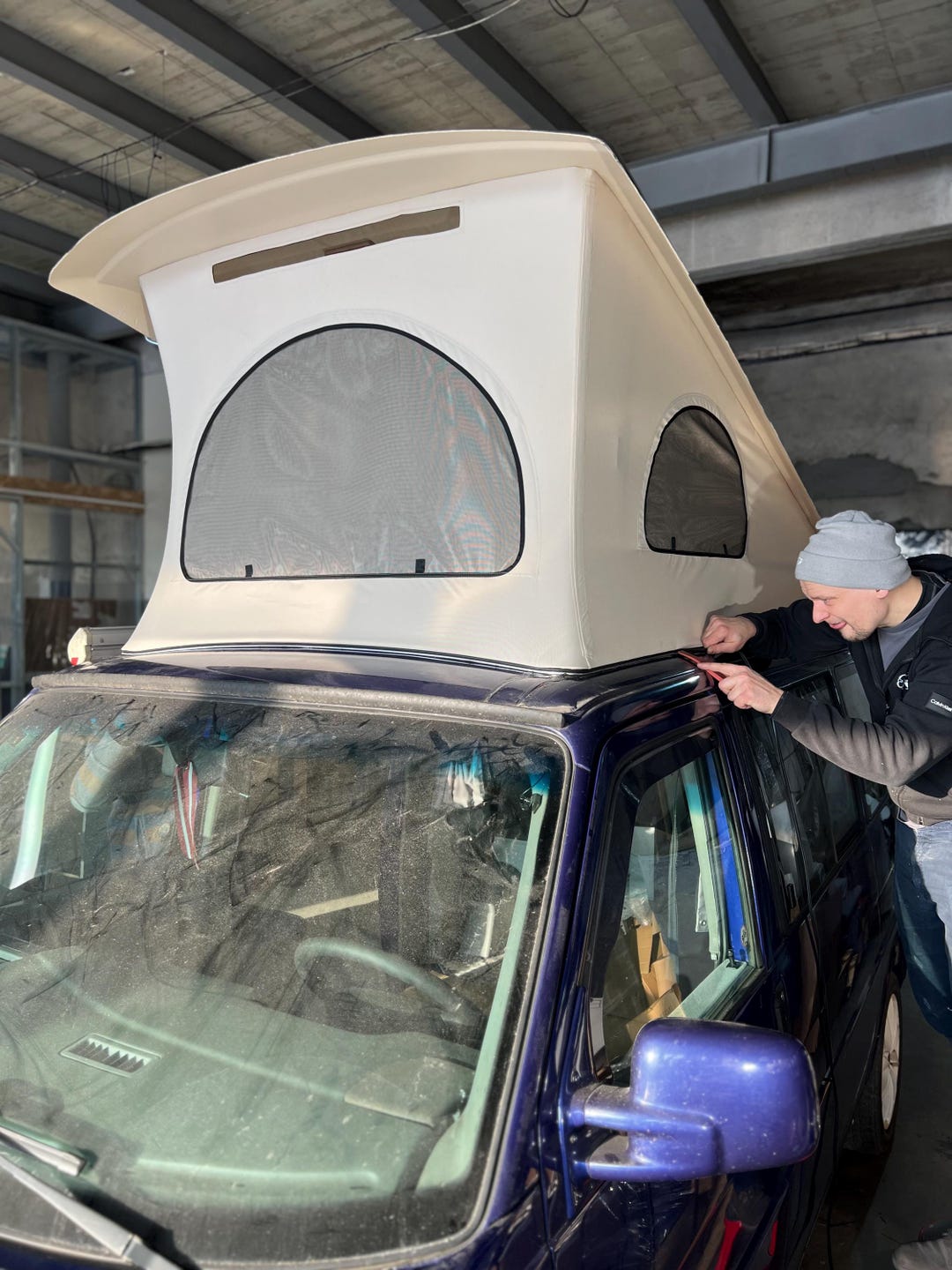 VW T4 California Pop-top Roof Canvas, 3-window Replacement Tent - Etsy
